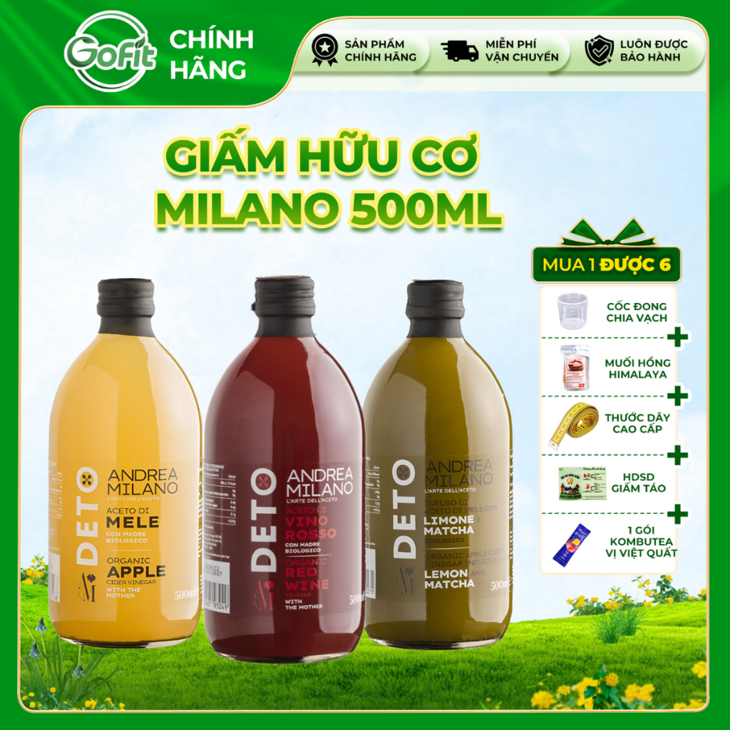 Giấm Táo Milano Detox Hữu Cơ Có Giấm Cái 500ml – Sản Phẩm Hữu Cơ, Tốt ...