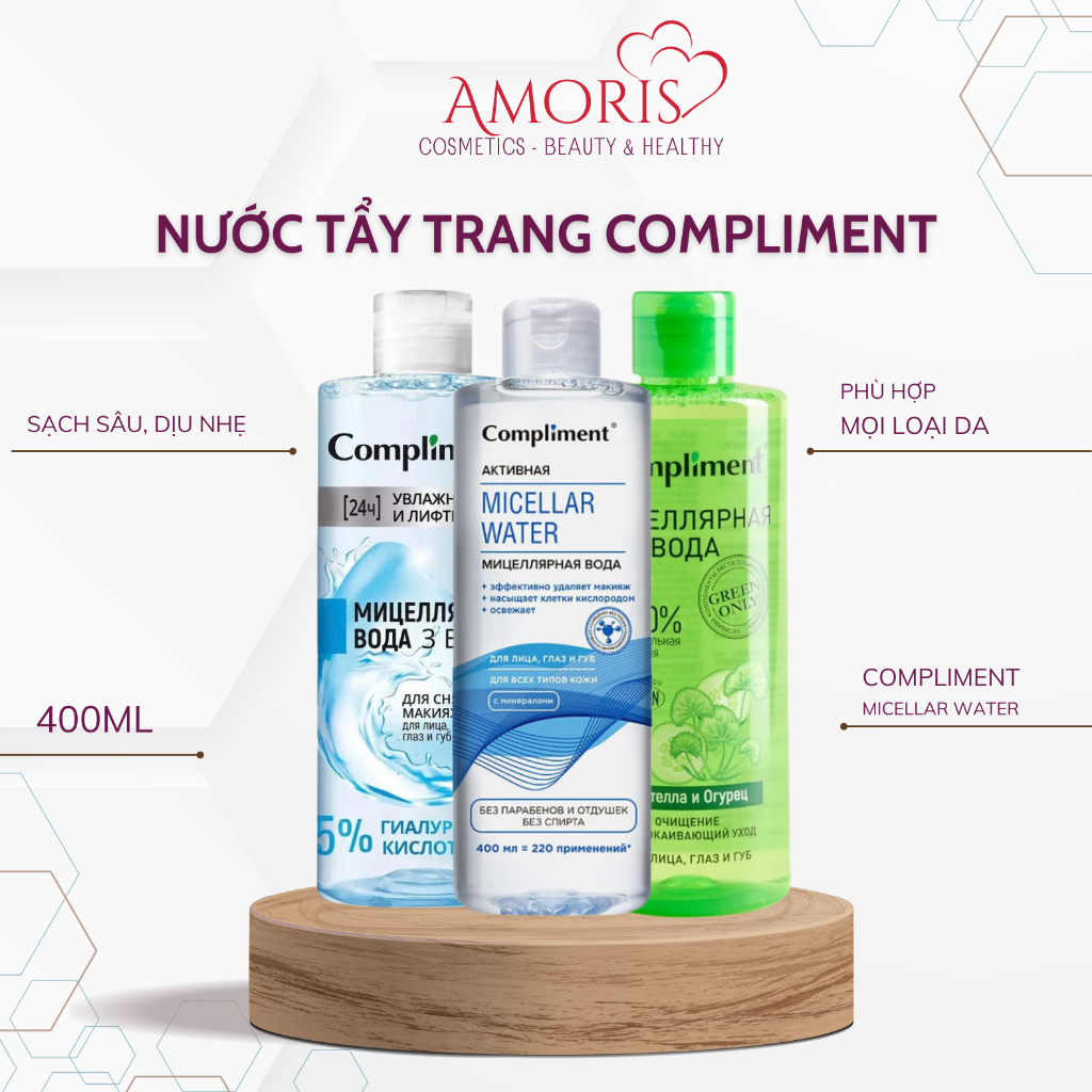 Nước Tẩy Trang Compliment Micellar Water Dịu Nhẹ, Sạch Sâu Dành Cho Da ...