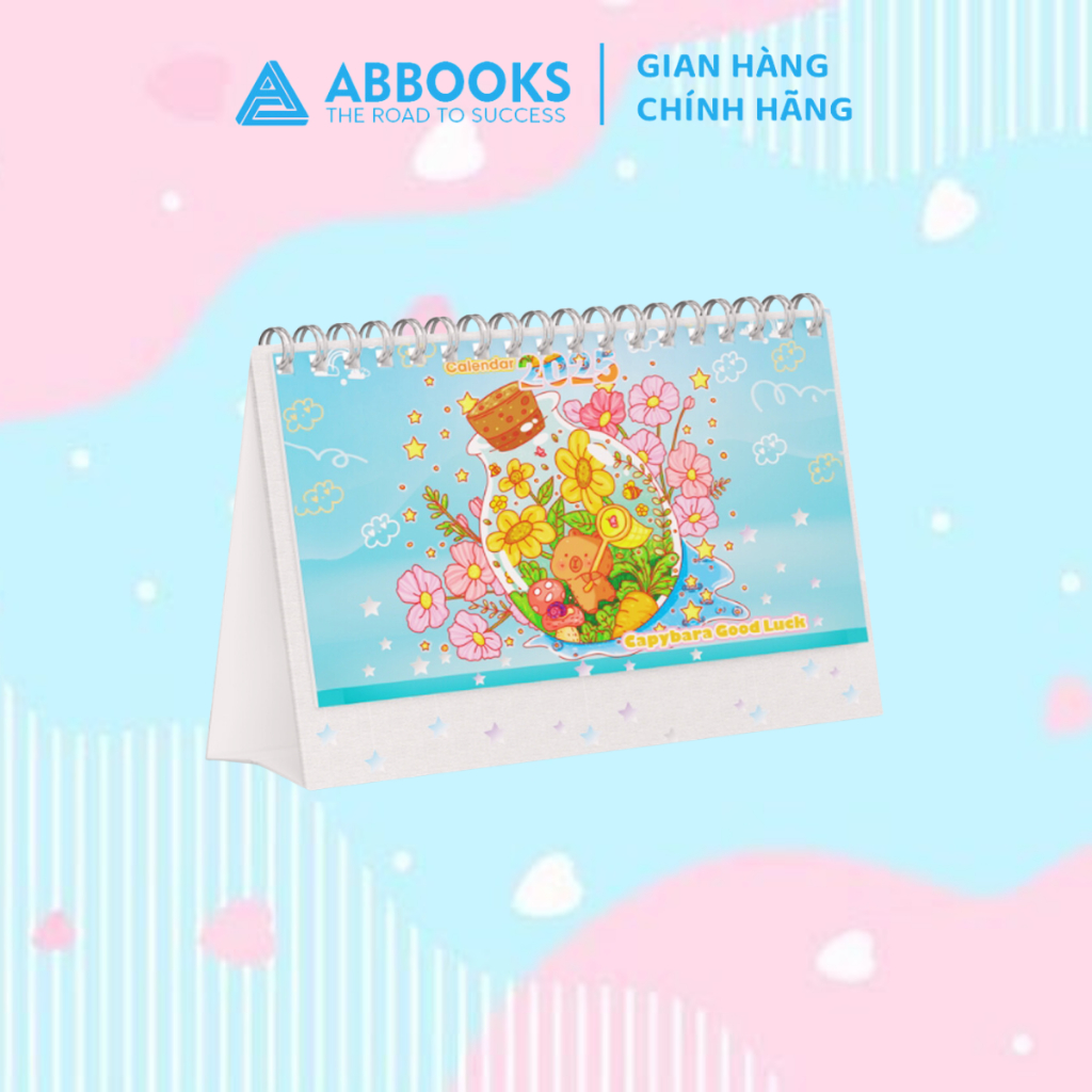 Lịch để bàn - ABBOOKS - Capybara Good Luck - Năm 2025 | Shopee Việt Nam