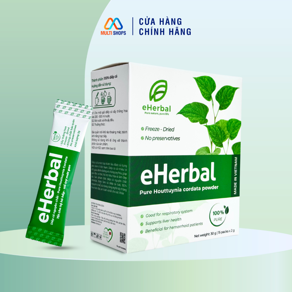 [Combo] Bột Diếp Cá e-CoHo Sấy Thăng Hoa Thanh Lọc Cơ Thể - Eherbal ...
