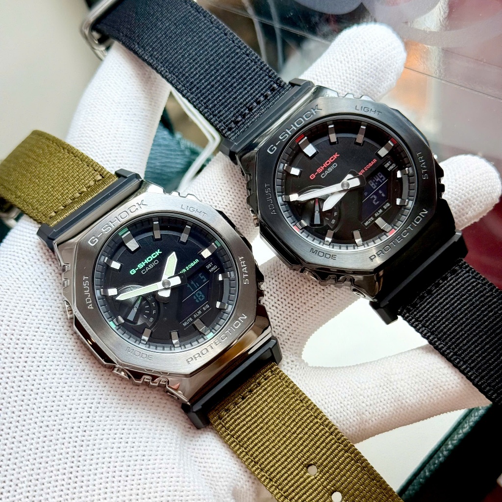 Đồng hồ nam dây vải Casio G Shock GM 2100C | Shopee Việt Nam
