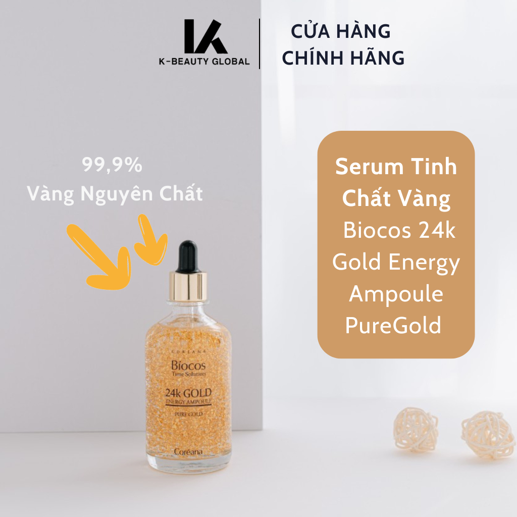 Serum Vàng 24K Coreana Biocos 24K Gold Energy Ampoule 100ml – Dưỡng Ẩm ...