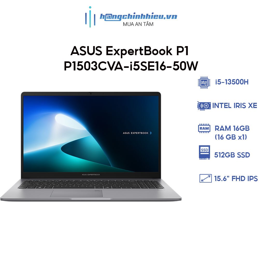 Laptop ASUS ExpertBook P1 P1503CVA-i5SE16-50W i5-13500H | 16GB | 512GB ...