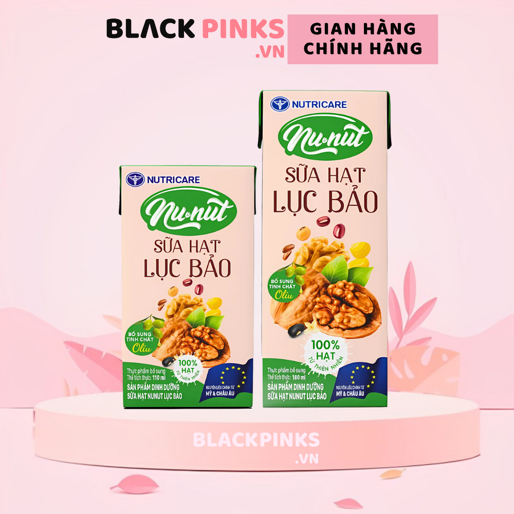 [Thùng 48 hộp] Sữa hạt óc chó NUNUT Lục Bảo Nutricare tăng cường sức ...