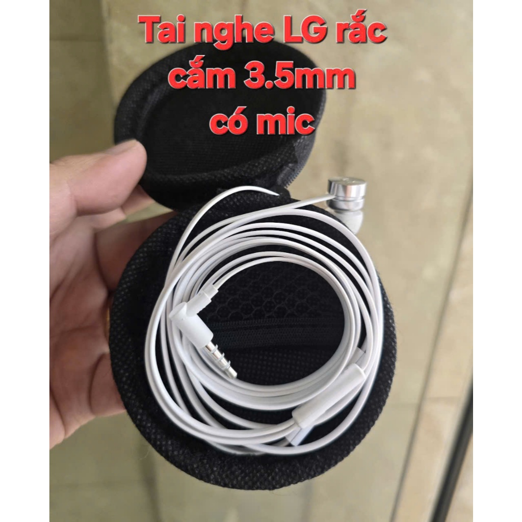 Tai nghe LG Quadbeat 2 jack 3.5 chữ L,đệm cao su cách âm | Shopee Việt Nam