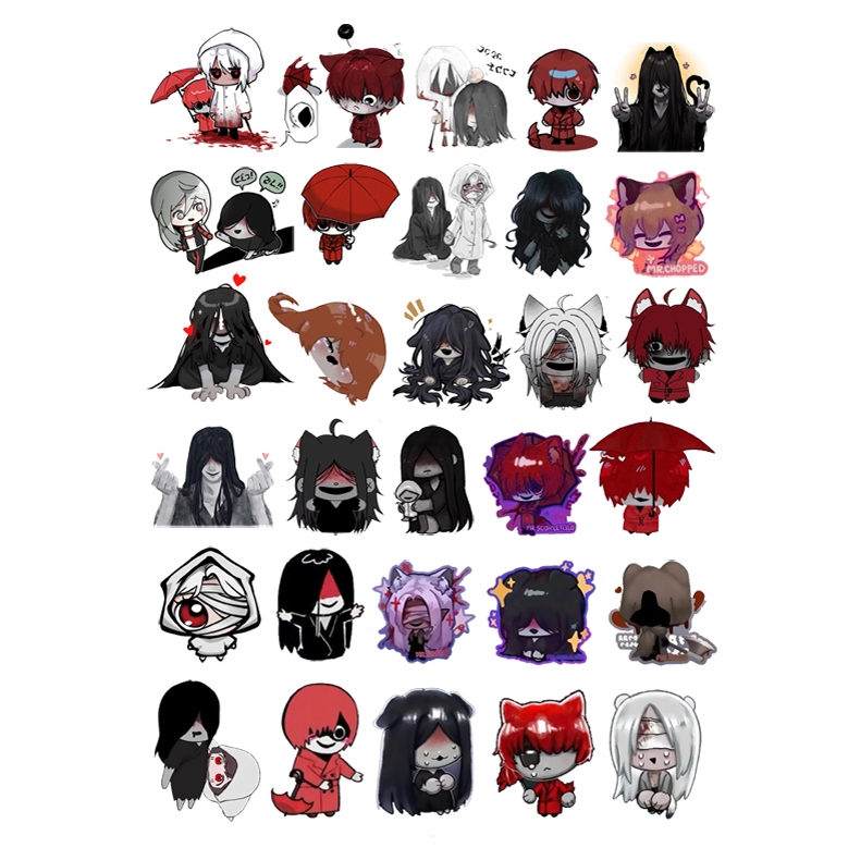 Sticker Homicipher Mr. Scarletella Mr. Chopped Mr. Hood Mr. Crawling Mr ...