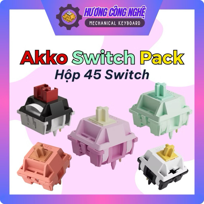 Hộp 45 switch Akko | Switch AKKO Dracula, Botany, Creamy Purple ...