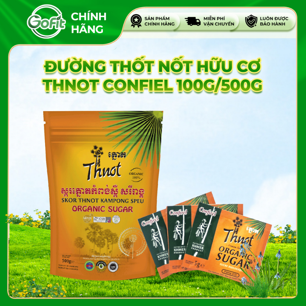 Đường Thốt Nốt Hữu Cơ Organic Thnot Confirel 500G &100G, Gofit Mart ...