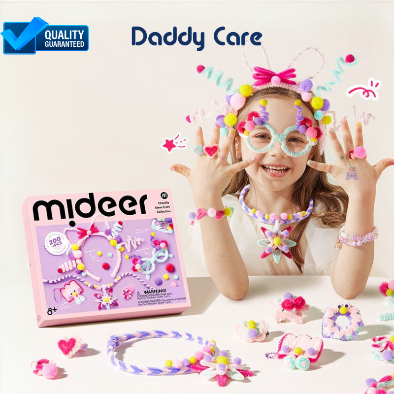 Kẽm nhung làm hoa, kẹp tóc DIY cho bé Mideer Chenille Stem Craft Collection | Shopee Việt Nam