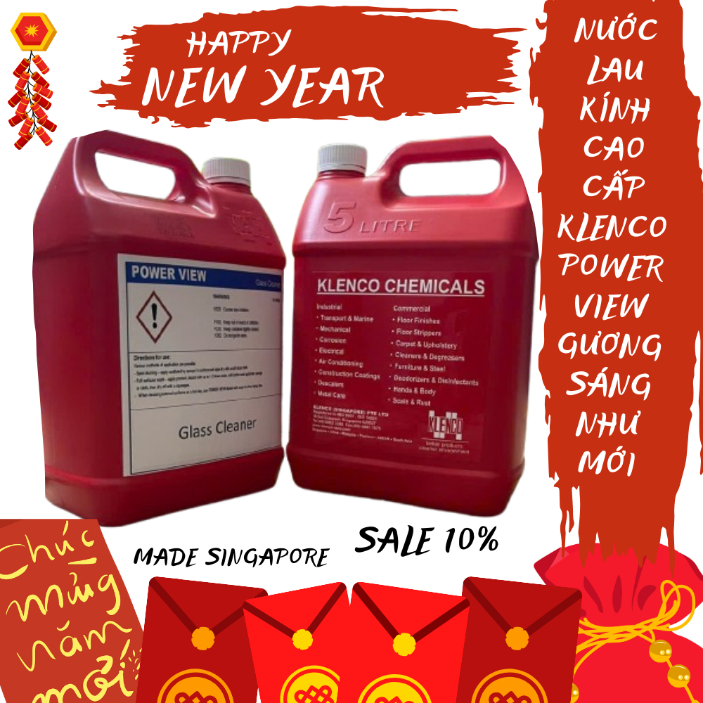 Nước lau kính cao cấp Klenco Power View Gương Sáng Như Mới– Can 5L ...