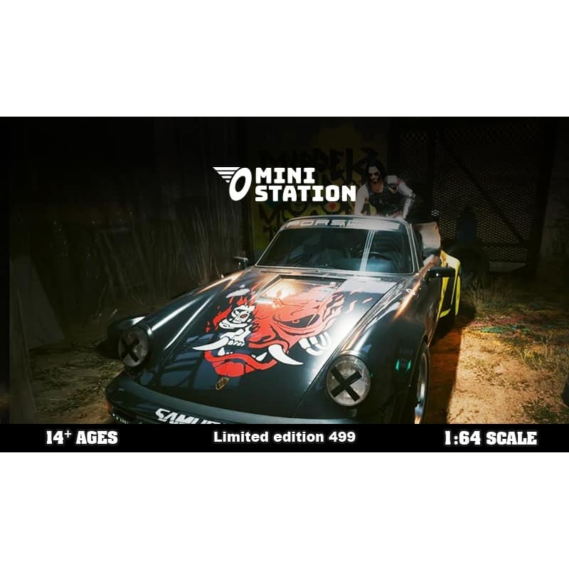 MÔ HÌNH 1:64 Mini Station - RWB 964 SAMURAI Cyberpunk 2077 Livery Black ...