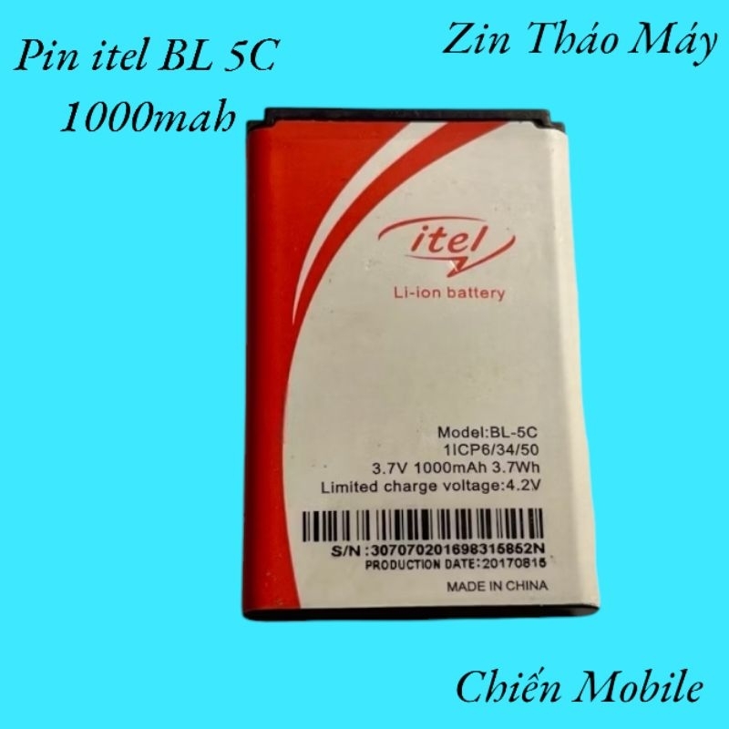 Pin itel BL 5C 1000mah Zin Hàng Tháo Máy Chính Hãng 1347 | Shopee Việt Nam