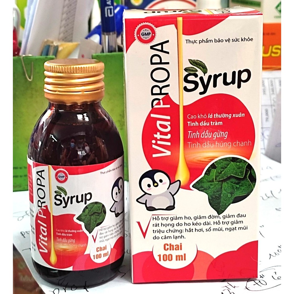 Vital propa Syrup bổ phế giảm ho, long đờm, đau rát họng | Shopee Việt Nam