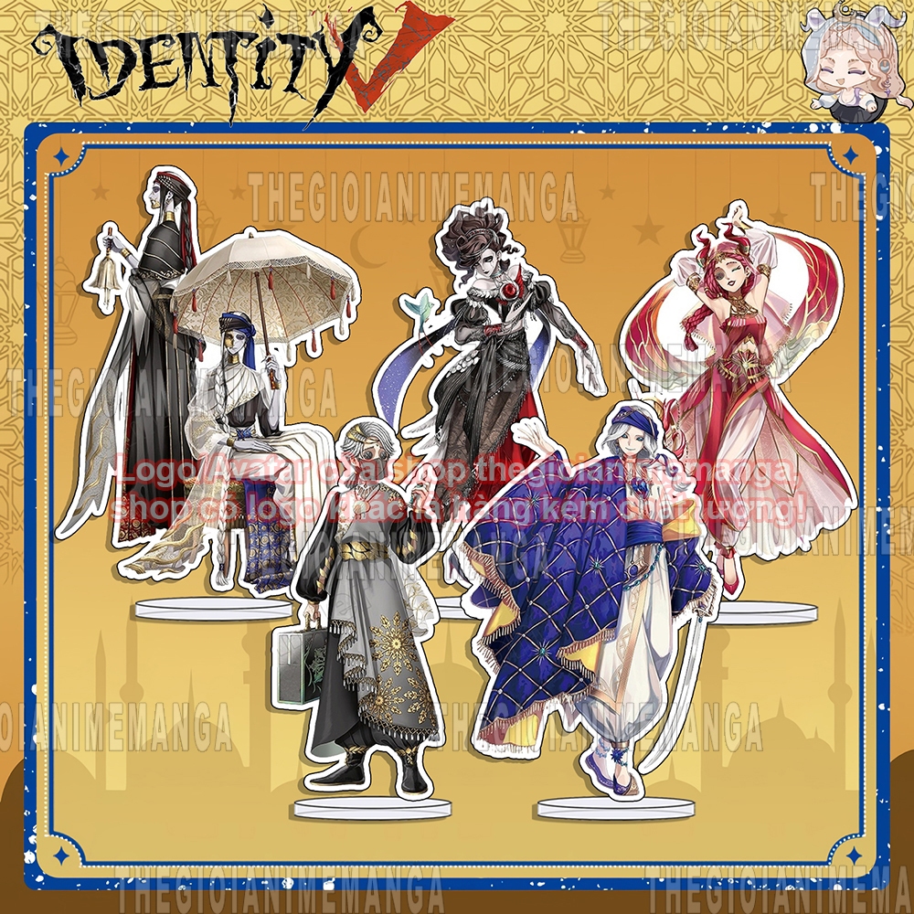 Mô hình standee IDENTITY V ver WORLD TRAVEL in hình Nhân cách thứ 5 tượng game mica acrylic ...