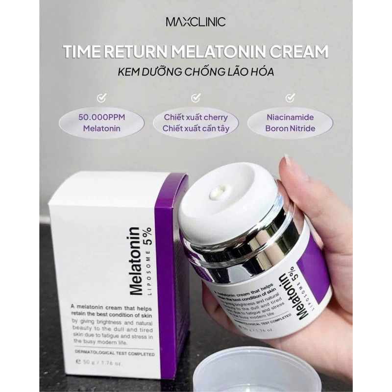 Kem Dưỡng Chống Lão Hóa Maxclinic Time Return Melatonin Cream 50g ...