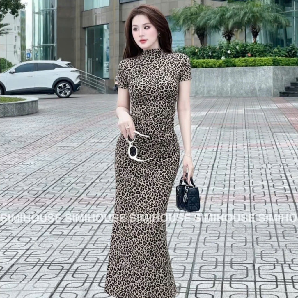 VÁY BODY TAY NGẮN CỔ 2P VẠT NHÚN EO V287 | Shopee Việt Nam