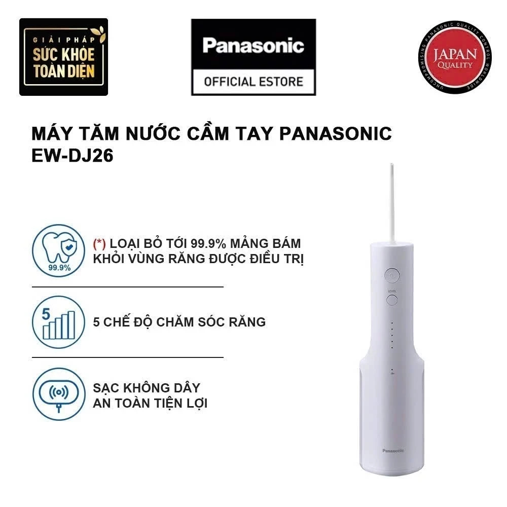 Máy tăm nước cầm tay Panasonic EW-DJ26 - Bảo hành chính hãng 12 tháng | Shopee Việt Nam