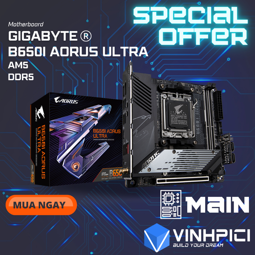 Mainboard GIGABYTE B650I AORUS ULTRA [NEW] | Shopee Việt Nam