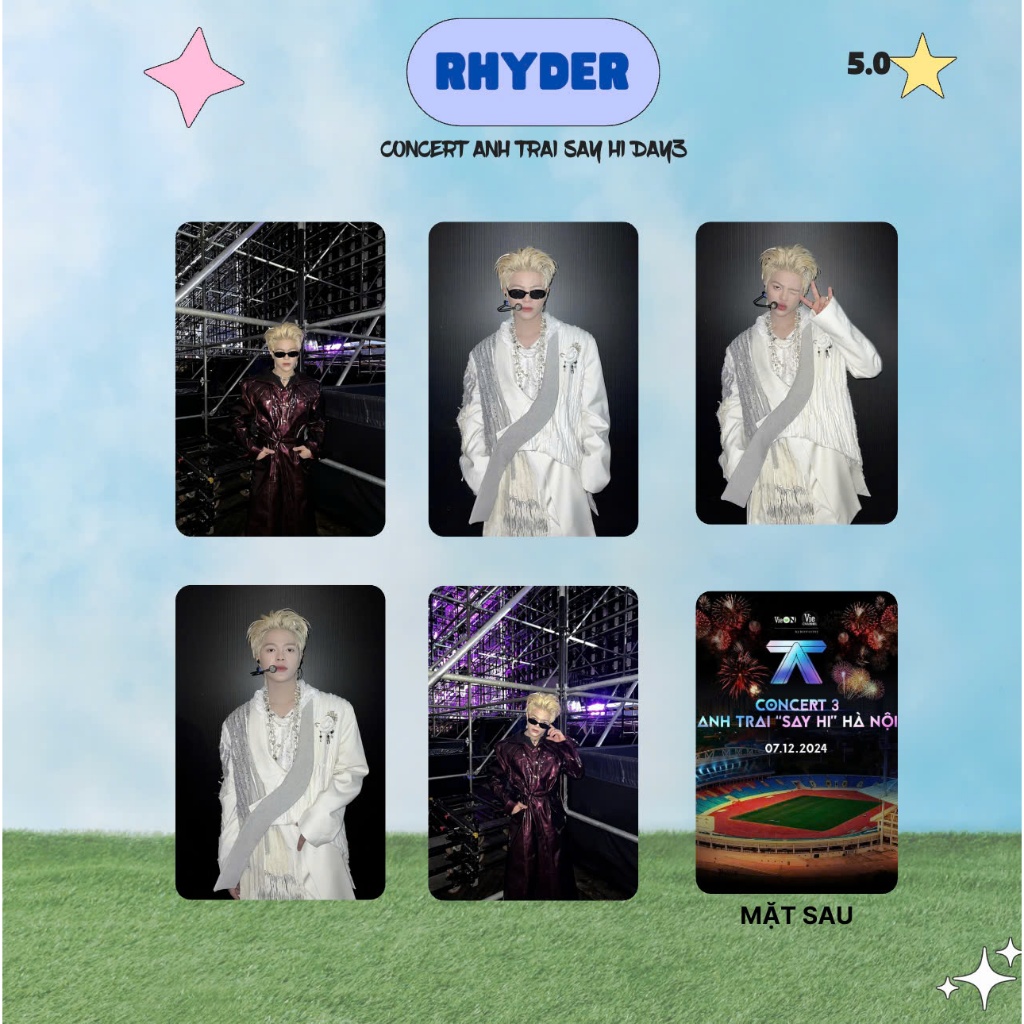 [UNOFF] Card bo góc RHYDER - Anh Trai Say Hi - concert D3 - Card Bo Góc ...