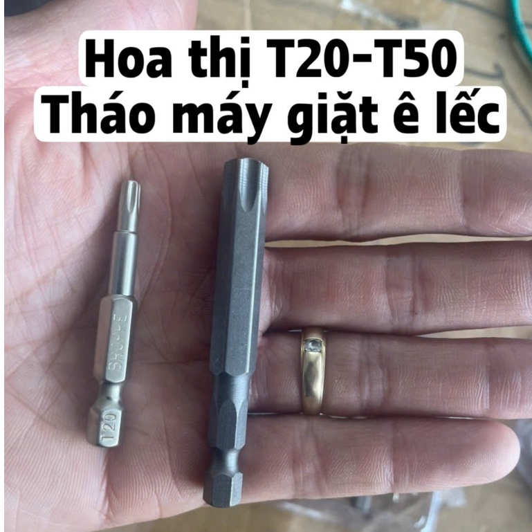 BỘ HOA THỊ MỞ ỐC MÁY GIẶT T20 VÀ T50 CHÂN MÁY BẮN VÍT Mở Máy Giặt Elextrolux | Shopee Việt Nam