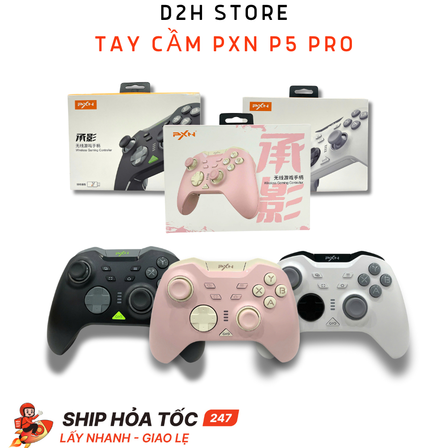 [BH 12Th] PXN P5 Pro kèm Reciver USB 2.4Ghz 1000Hz, Hall Joystick, Hall Trigger, Trigger Lock, 4 ...