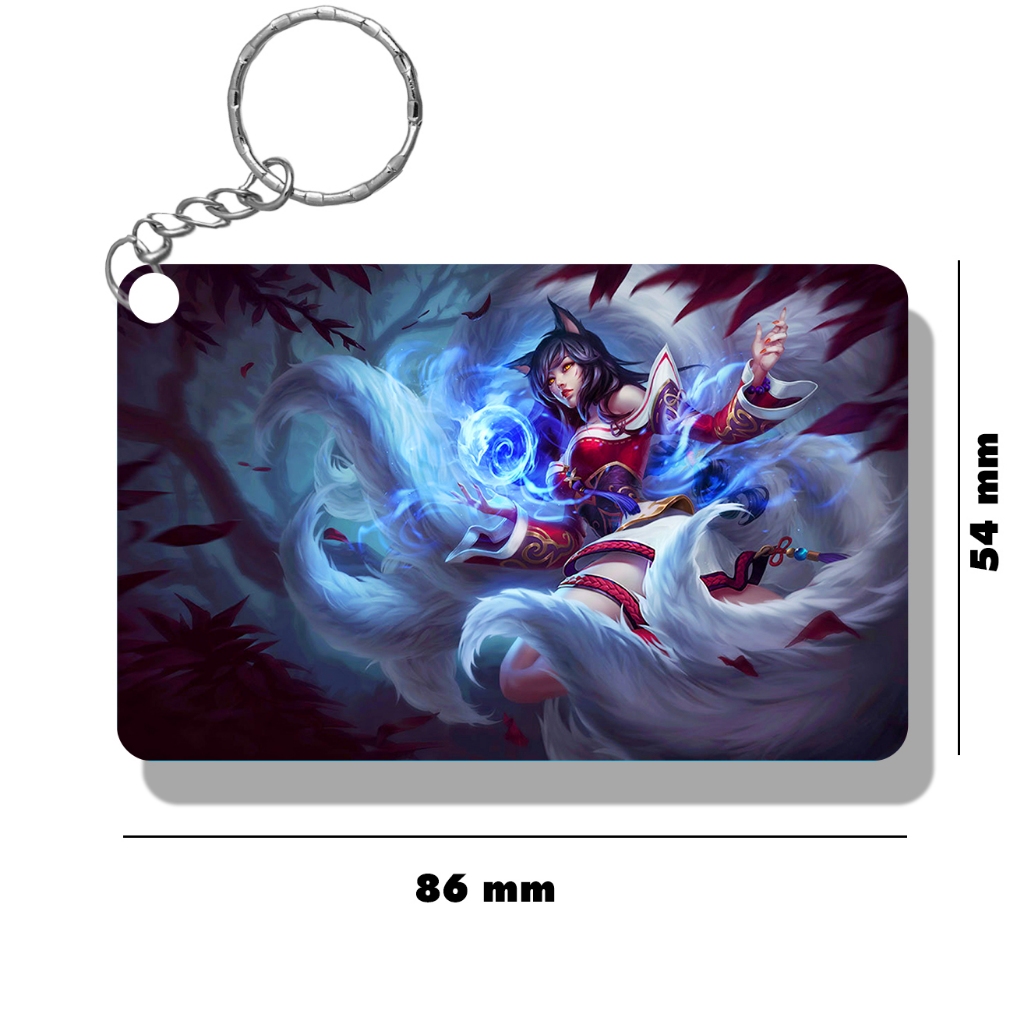 Móc Khóa Skin Tướng Ahri in trên Card nhựa PVC cứng cáp bền màu | Shopee Việt Nam