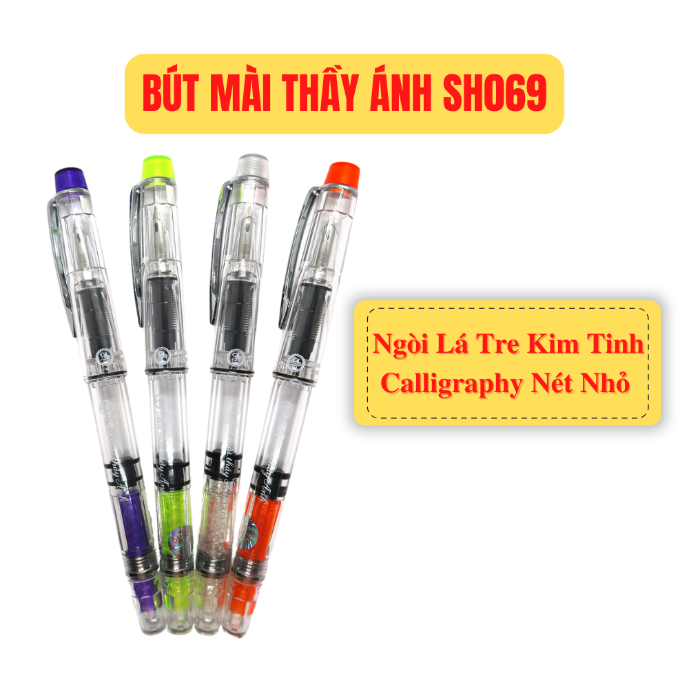 Bút Mài Thầy Ánh SH069 Ngòi Lá Tre Nét Nhỏ Tự Tạo Thanh Đậm Bút Luyện ...