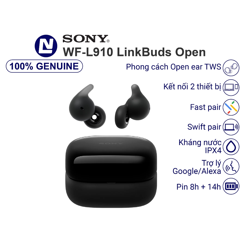 New Full Box Sony WF L910 Tai nghe Linkbuds Open | Shopee Việt Nam