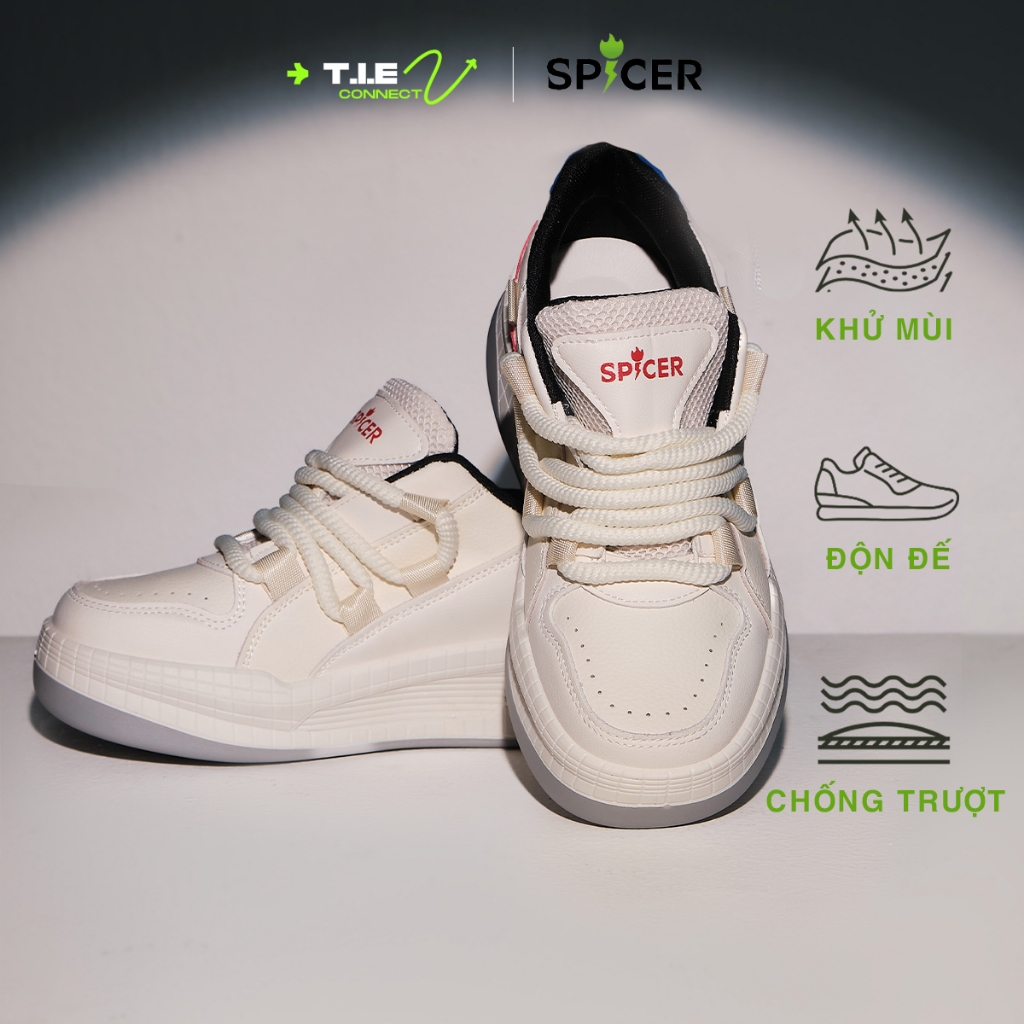 [Full box] Spicer Giày thể thao sneaker nữ đế độn 5cm siêu nhẹ, thoáng ...