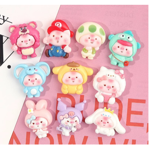 Charm Hải Ly LOOPY, Charm trang trí kẹp tóc, bờm tóc, ốp điện thoại ...