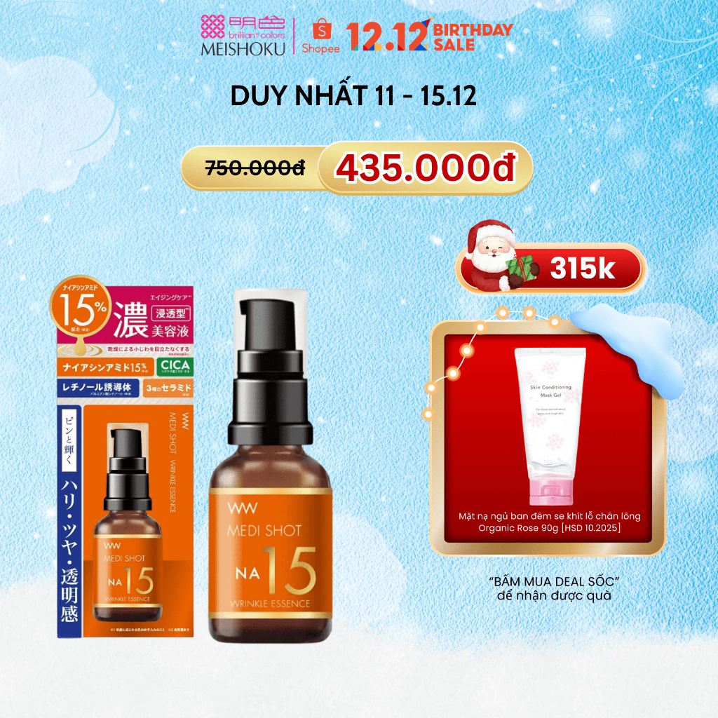 Serum Niacinamide 15% Trắng Da Se Khít Lỗ Chân Lông Medi Shot NA15 ...