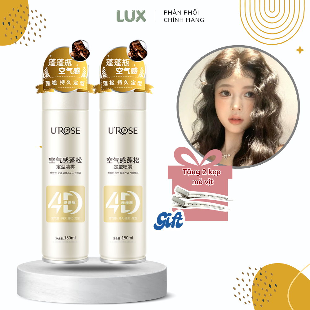 Gôm xịt tóc giữ nếp Urose, giữ nếp tóc mái trong nhiều giờ, giữ nếp tóc ...