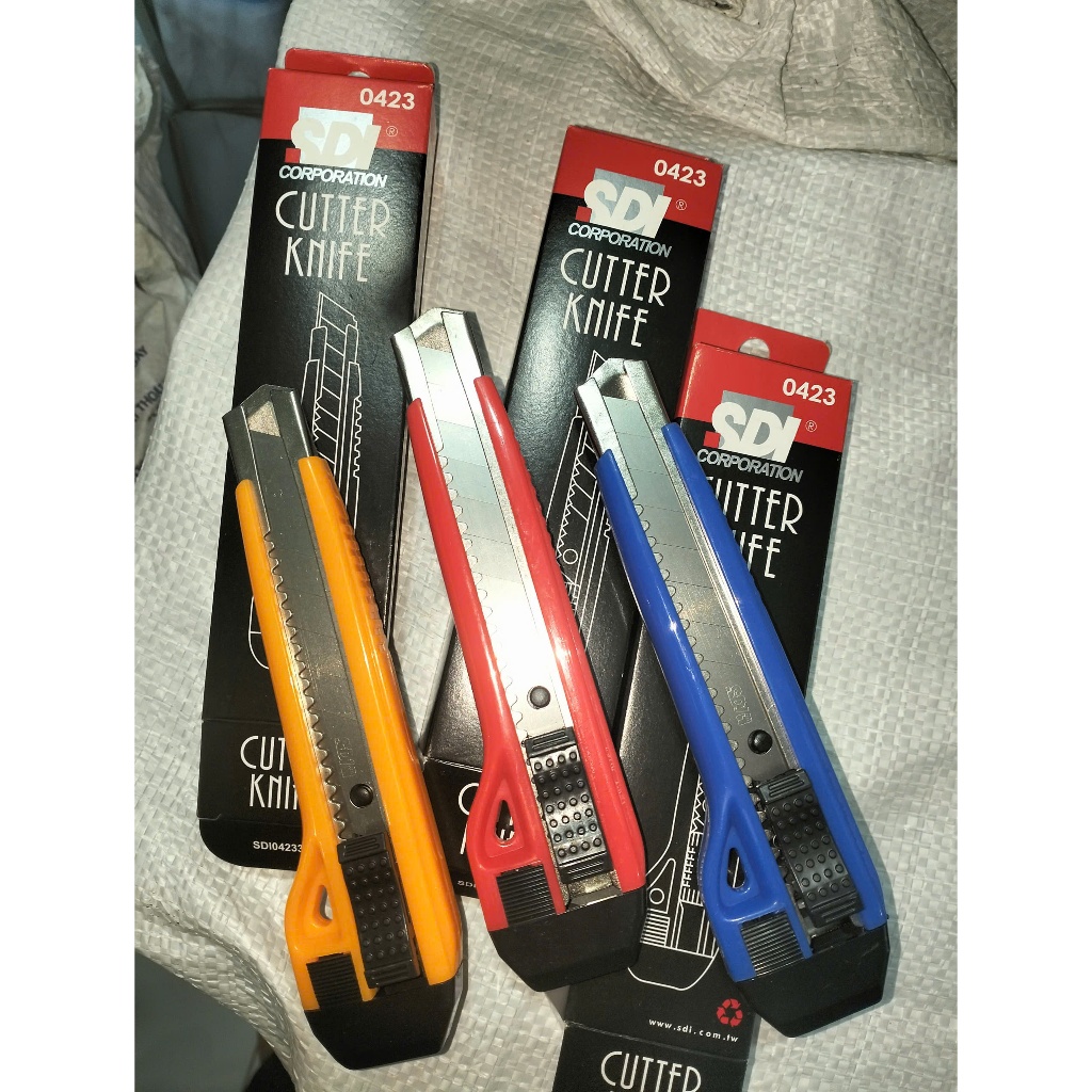 Dao rọc giấy SDI lớn 0423 18mm - dao rọc giấy SDI nhỏ 0404 9mm thông ...