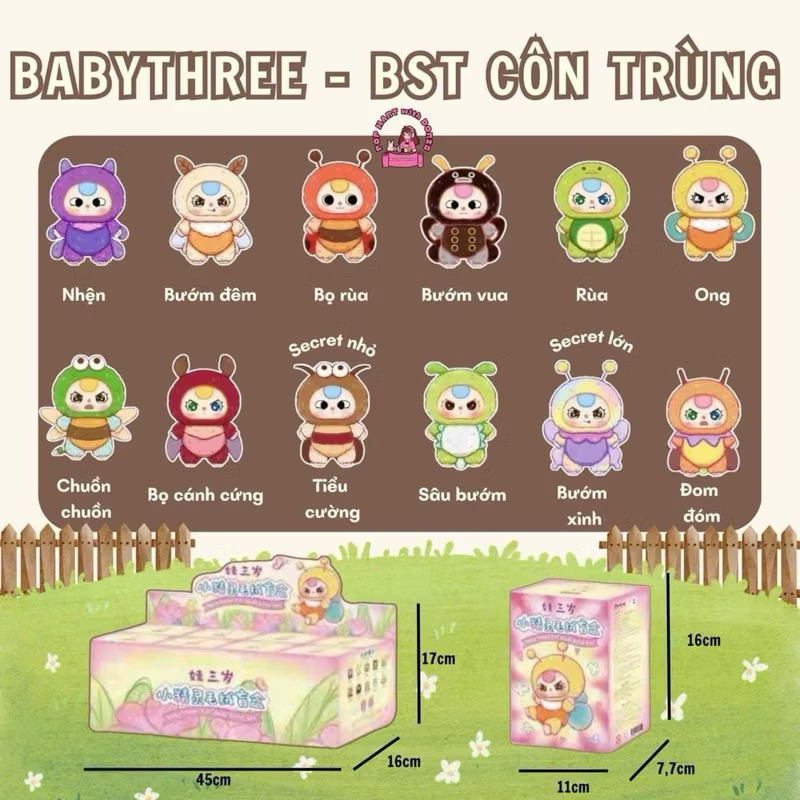 Set Baby Three Côn Trùng [ hàng chính hãng - có sẵn ] | Shopee Việt Nam