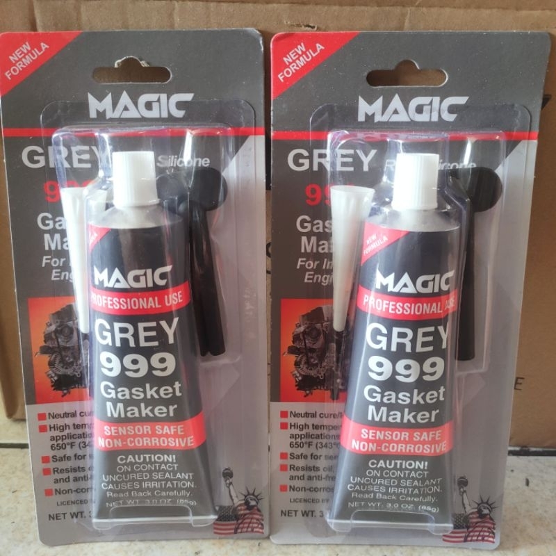 Keo Silicone RTV làm gioăng, ron chịu nhiệt Abro 999 Gasket Maker 9-AB 85g màu xám | Shopee Việt Nam