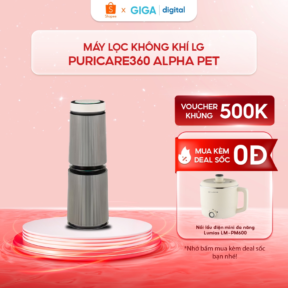 Máy lọc không khí LG PuriCare360 Alpha PET AS10GDBY0.ABAE - Thiết kế 2 ...