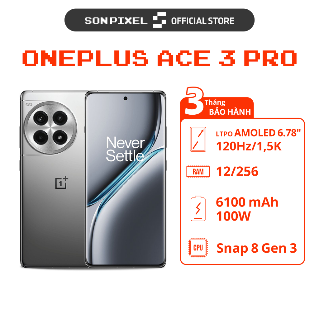 Điện Thoại OnePlus Ace 3 Pro Chip Snapdragon 8 Gen 3, Ram 12GB/256GB ...