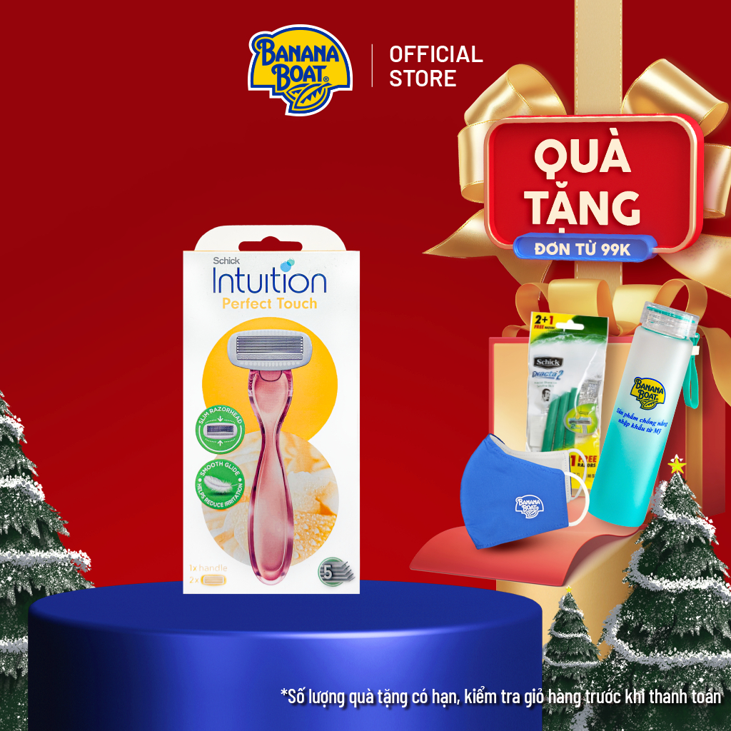 Dao Cạo Schick Có Thể Thay Lưỡi Dành Cho Nữ Intuition Perfect Touch ...