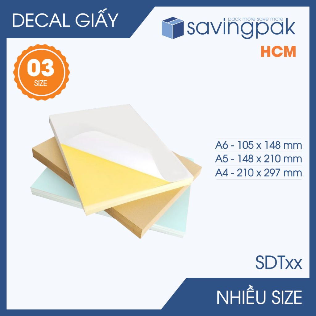 SDT - Giấy decal tự dính - Giấy in đơn hàng, tem nhãn dán, sticker tự ...
