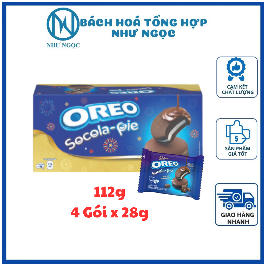 Mua 2 Tặng 1 - Bánh Oreo Socola Pie Hộp 112g Date 10/2025 - Bách Hóa ...