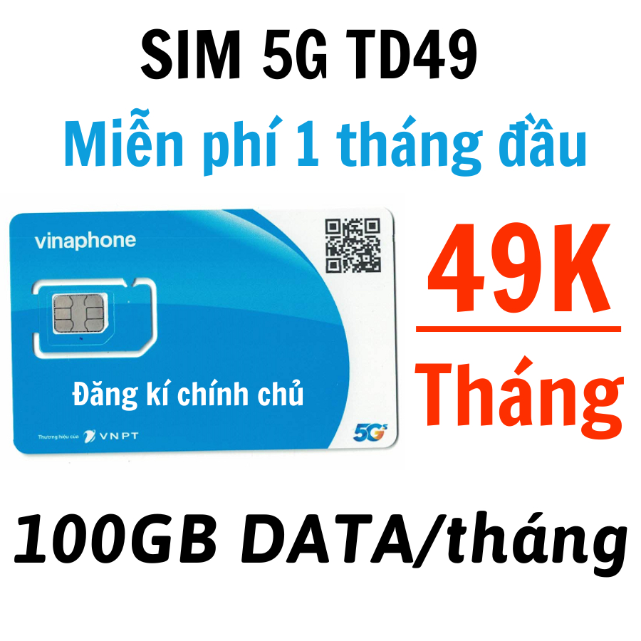 SIM 5G VINAPHONE TẶNG 1 TỶ GB NGHE GỌI MIỄN PHÍ GIA HẠN CHỈ 49K/THÁNG - SIM D159 TD49 BIG50Y SẴN ...