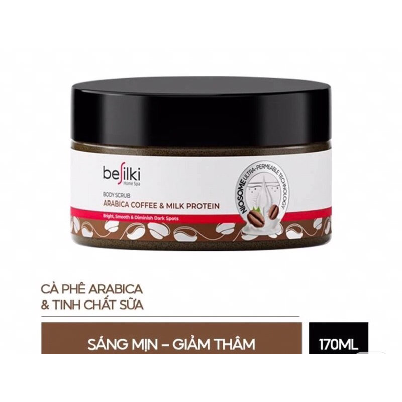 Tẩy Tế Bào Chết Besilki Chiết Xuất Hạt Cà Phê Và Tinh Chất Sữa 170ml ...