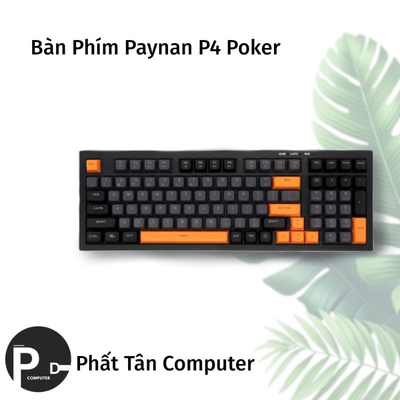 Bàn phím văn phòng Paynan P4 Poker Orange, 98 phím. | Shopee Việt Nam