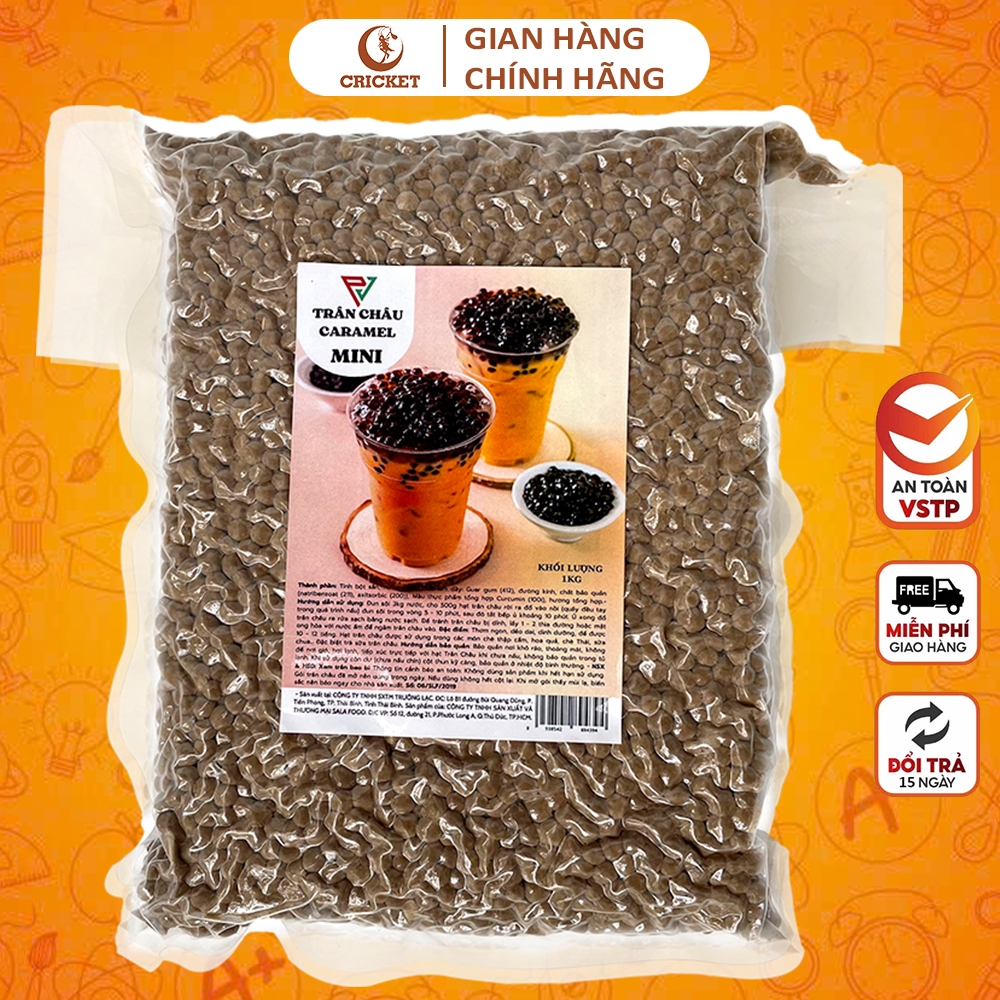 Trân châu đen nấu trà sữa, Trân châu mini đường đen túi 1kg | Shopee ...