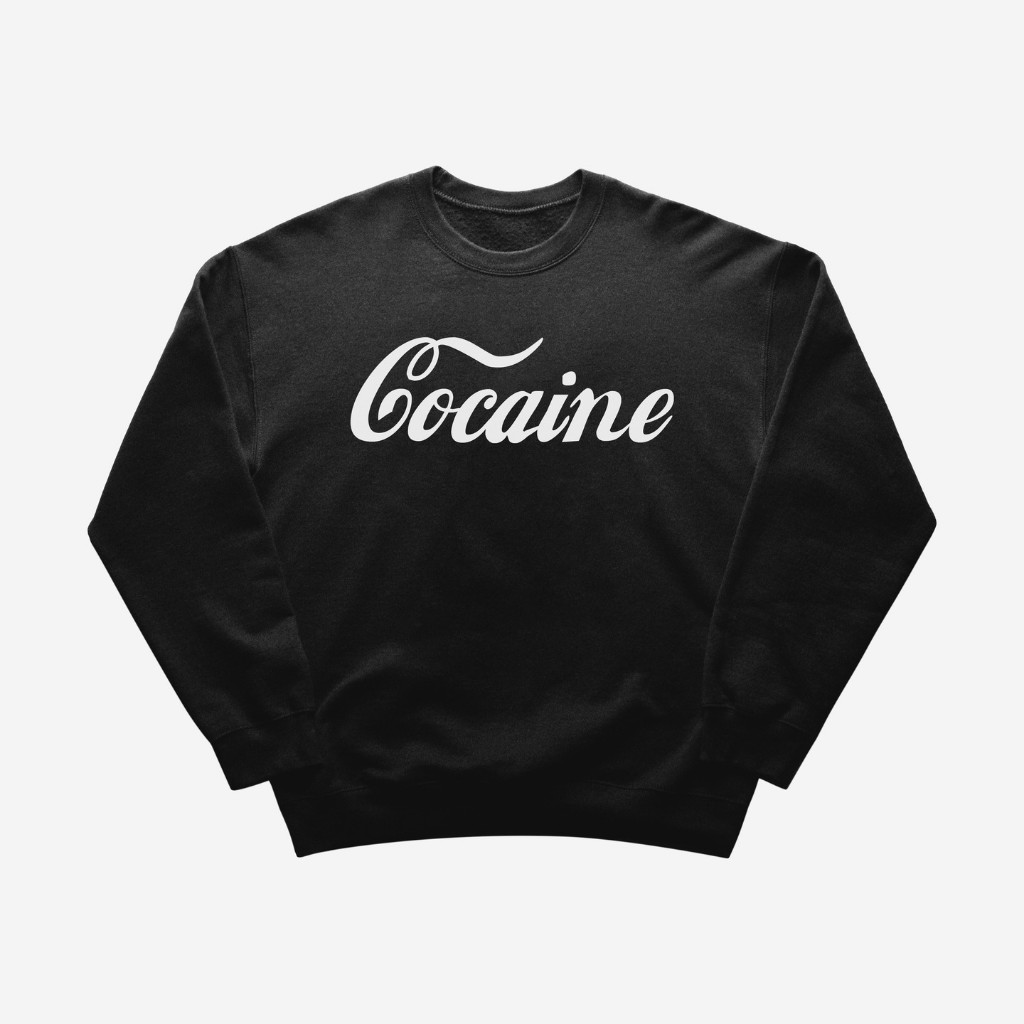 Áo Sweater HIGHMODE "C0CAINE" - Form Oversize, Nỉ chân cua, unisex nam ...