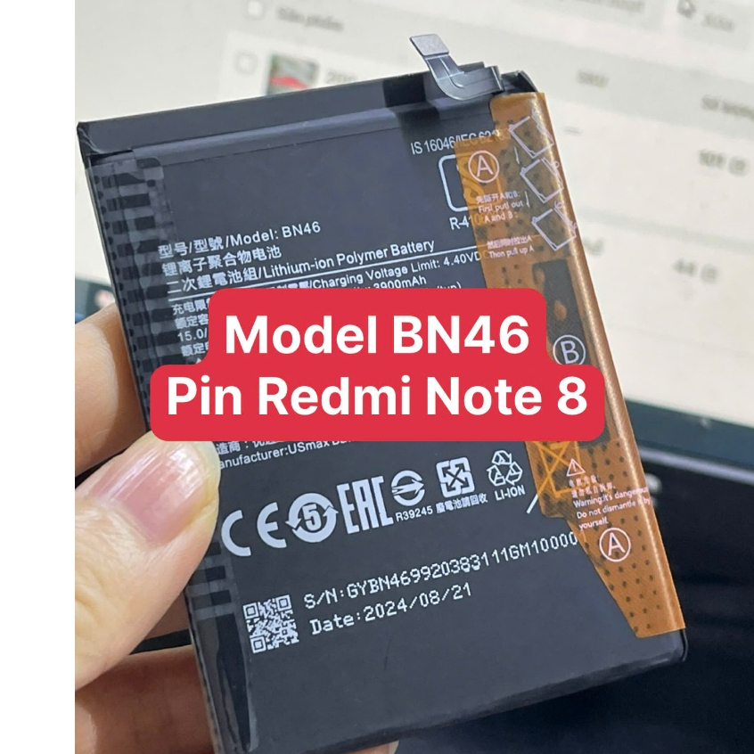 Pin zin hãng xiaomi BN46 / Redmi Note 8 dung lượng 4000mah/ Pin Redmi 7 ...