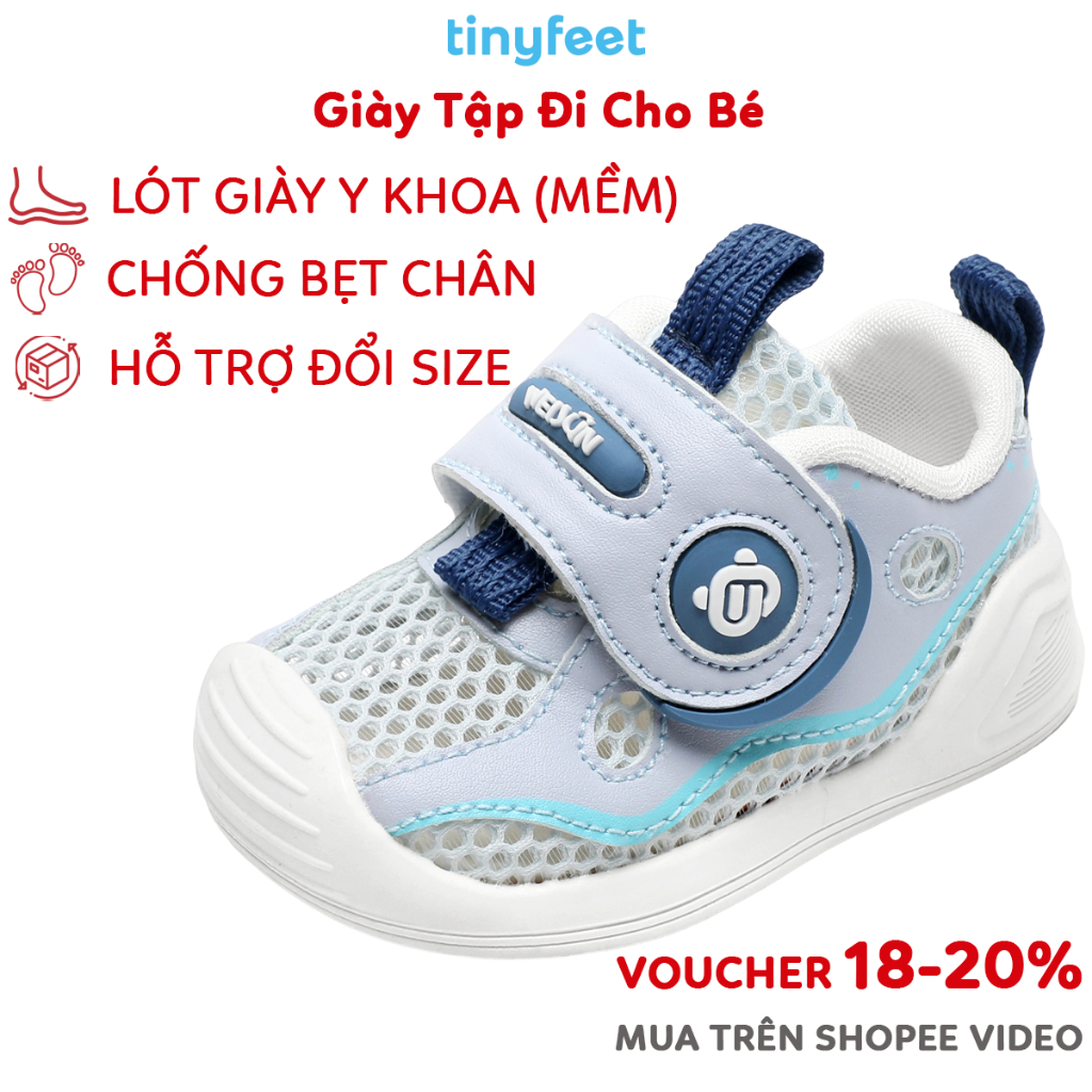 Giày Cho Bé Chống Bẹt Chân Chống Trơn Trượt Mẫu Mới 2025 Thoáng Khí Dáng Thể Thao TINYFEET WJ19 ...