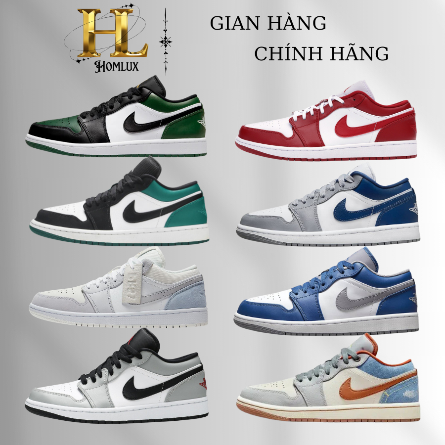 Giày thể thao Homlux Jd 1 Low, Giày JD1 cổ thấp đủ phối màu nham nữ ...