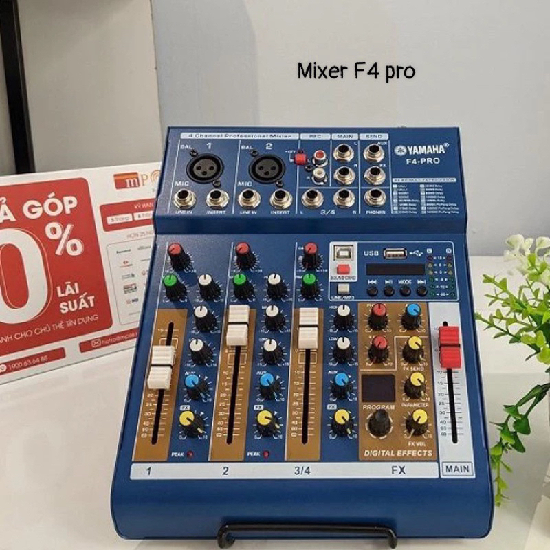 Bộ chỉnh âm thanh Mixer F4 pro | Shopee Việt Nam