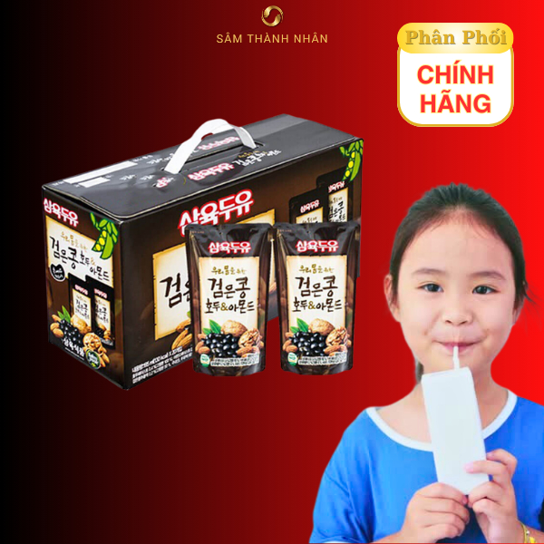 Sữa Óc Chó Hạnh Nhân Đậu Đen Hàn Quốc Sahmyook Thùng 20 Bịch | Shopee Việt Nam